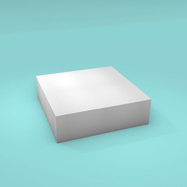 Foam Square Cake Dummy 10”x 10” x 3” - Cake Dummies Supply – Foam Cake ...